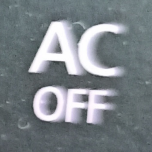 Значок кнопка AC OFF в машине